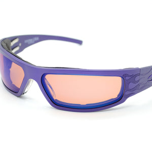 RAZOR - Purple (Flames) Prescription Motorcycle Sunglasses | Icicles ...